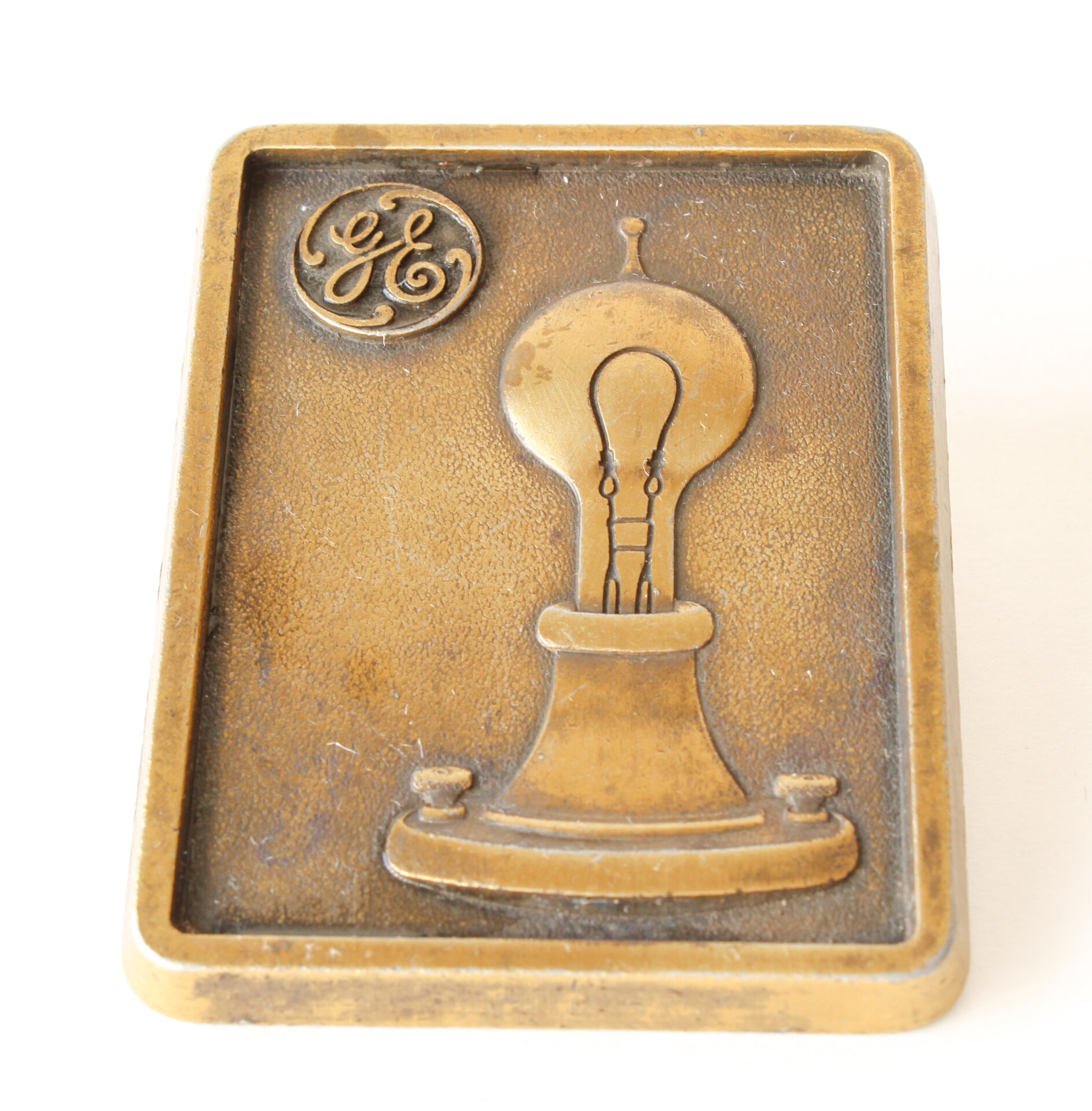 General Electric Brass Paperweight Vintage Light Bulb - Cynthia's Attic ...