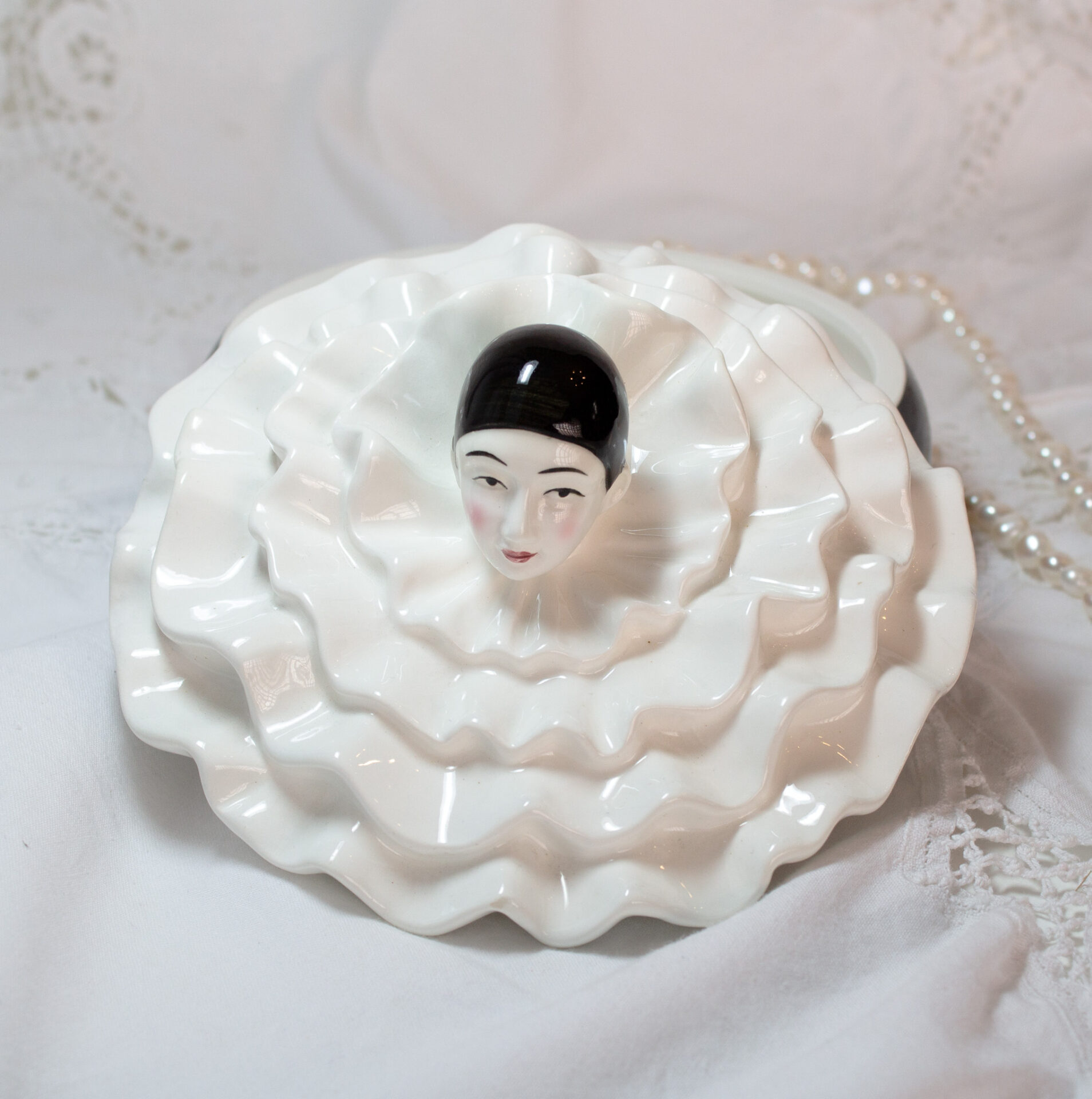 Pierrot Lidded Dish Harlequin Clown Taste Setter By Sigma - Cynthia's ...